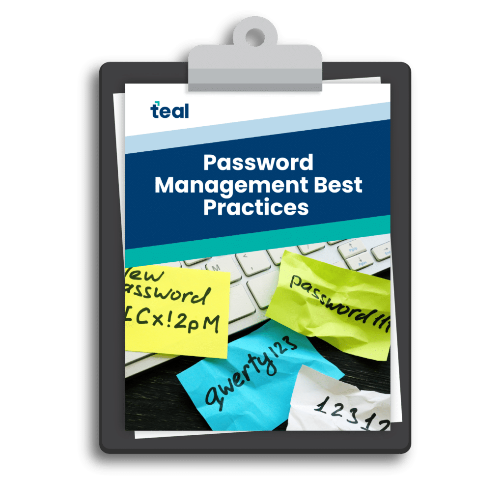 12 Password Best Practices - Teal